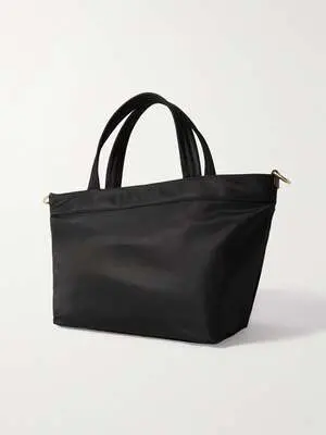 ANYA HINDMARCH Leather-trimmed Econyl Tote Bag - Black