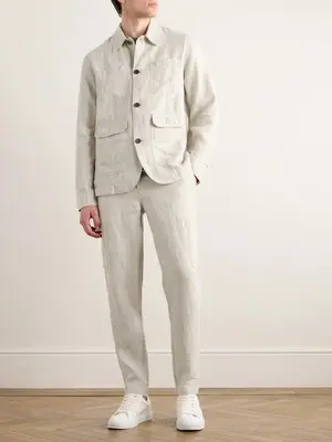 Mr P. Linen Overshirt - Neutrals