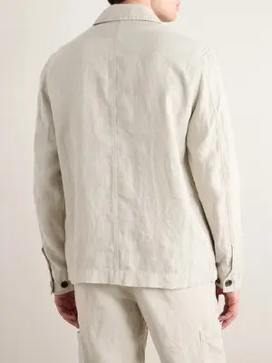 Mr P. Linen Overshirt - Neutrals