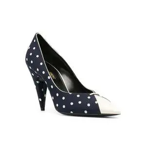 Saint Laurent Lola Polka Dot Print Pumps