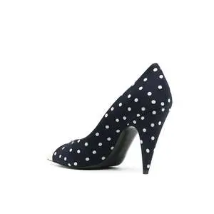 Saint Laurent Lola Polka Dot Print Pumps