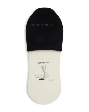 Falke Anti Slip No Show Invisible Socks - Black
