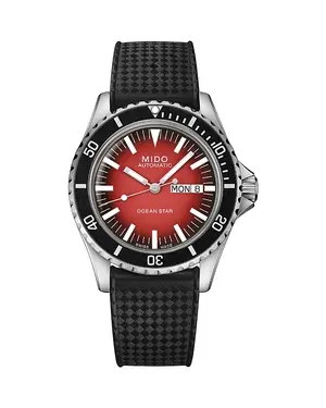 MIDO Ocean Star Tribute 41mm Watch - Red/black
