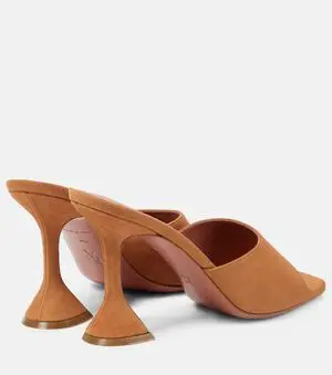 Amina Muaddi Lupita 95 Suede Mules