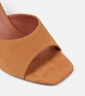 Amina Muaddi Lupita 95 Suede Mules