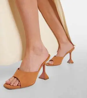 Amina Muaddi Lupita 95 Suede Mules