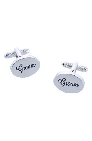 Trafalgar Groom Cuff Links - Silver