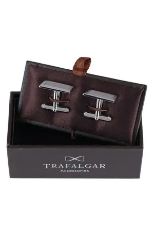 Trafalgar Sterling Rectangle Cuff Links