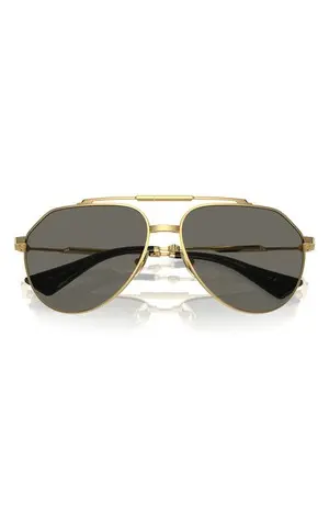 Dolce & Gabbana 60mm Pilot Sunglasses - Grey