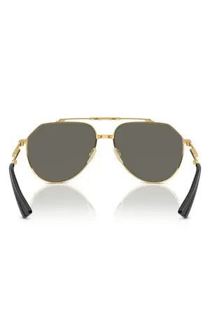 Dolce & Gabbana 60mm Pilot Sunglasses - Grey