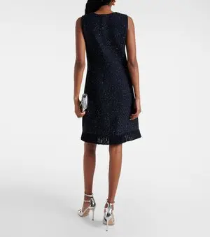 Oscar De La Renta Cotton-blend Tweed Minidress