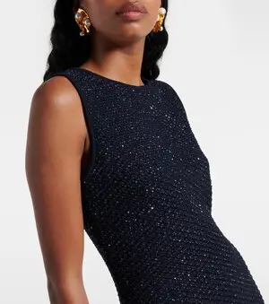 Oscar De La Renta Cotton-blend Tweed Minidress