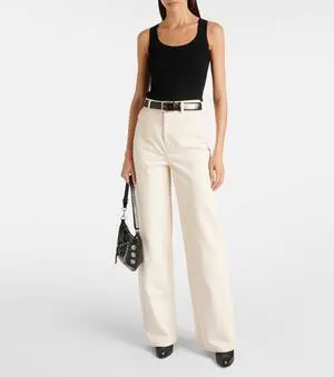 Max Mara Leisure Siro Ribbed-knit Tank Top - Black