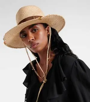 Ruslan Baginskiy Straw Fedora - Beige