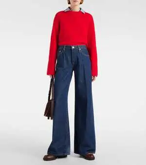RE/DONE Palazzo Mid-rise Wide-leg Jeans
