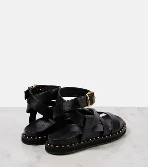 JIMMY CHOO Blaise Leather Sandals