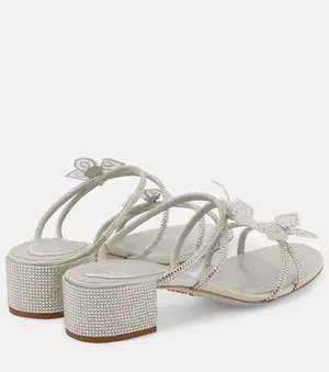 Rene Caovilla Caterina Embellished Sandals - Silver