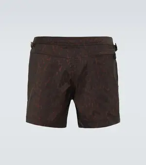 TOM FORD Cheetah-print Swim Trunks
