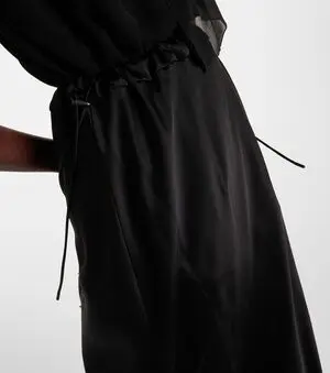 Max Mara Editore Satin Midi Skirt