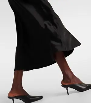 Max Mara Editore Satin Midi Skirt