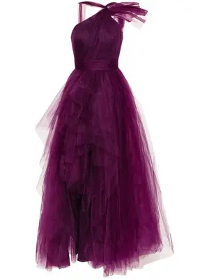 GEMY MAALOUF Asymmetric Tulle Gown