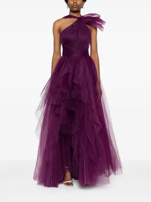 GEMY MAALOUF Asymmetric Tulle Gown