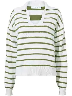 Proenza Schouler White Label Murphy Striped Sweater - White