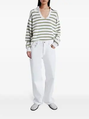 Proenza Schouler White Label Murphy Striped Sweater - White