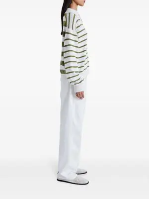 Proenza Schouler White Label Murphy Striped Sweater - White