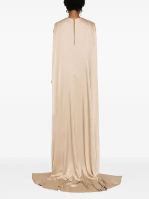 GEMY MAALOUF Draped Cape Long Dress