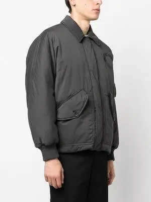Burberry Embroidered-logo Bomber Jacket