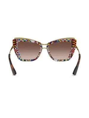 Dolce & Gabbana Double-layer Cat-eye Sunglasses