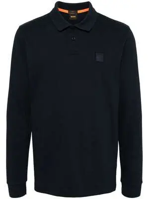 BOSS Logo-patch Cotton-blend Polo Shirt