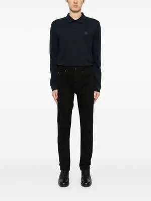 BOSS Logo-patch Cotton-blend Polo Shirt