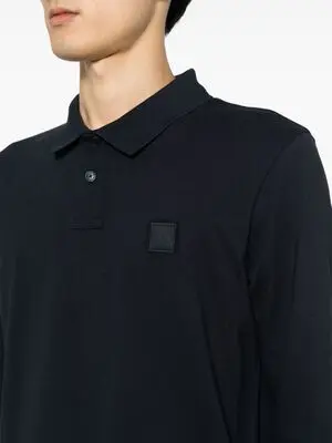 BOSS Logo-patch Cotton-blend Polo Shirt