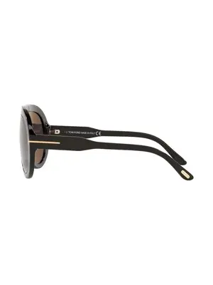 TOM FORD Troy Pilot-frame Sunglasses