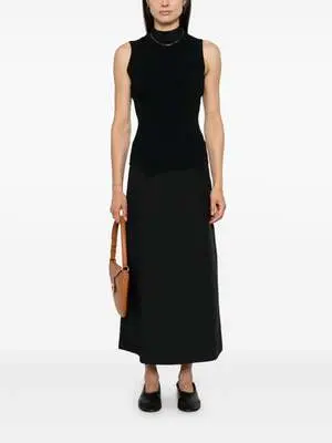 TOTEME Almaz Asymmetric Tank Top - Black