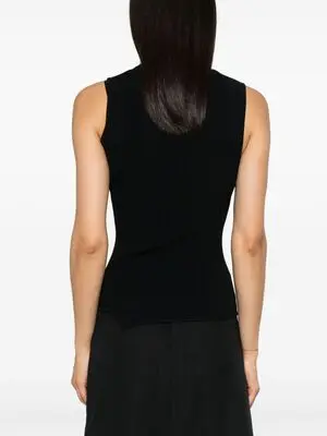 TOTEME Almaz Asymmetric Tank Top - Black
