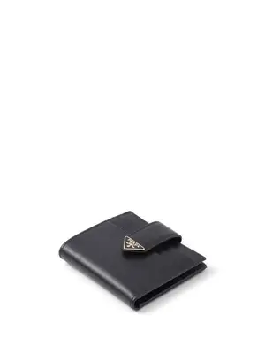 Prada Small Logo-plaque Leather Wallet