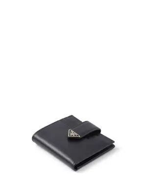 Prada Small Logo-plaque Leather Wallet