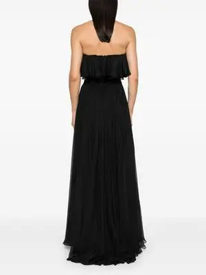 GEMY MAALOUF Strapless Ruffled Gown - Black