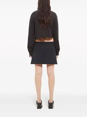 COURREGES Logo-embroidered Cropped Jumper