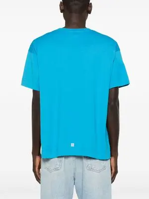 Givenchy Logo-print Cotton T-shirt - Blue