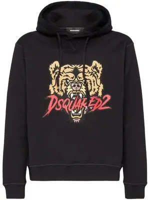 Dsquared2 Bear-logo Hoodie