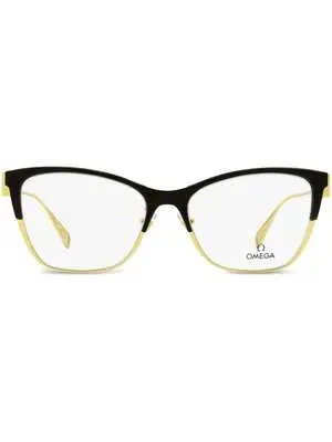 Omega Butterfly Frame Glasses - Black