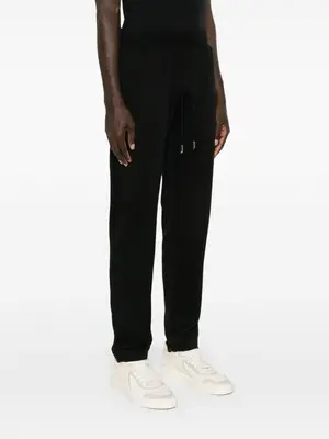 Kiton Cotton Tapered Track Pants - Black