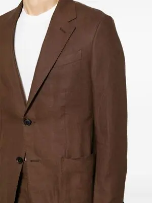 Zegna Notched-lapel Linen Blazer