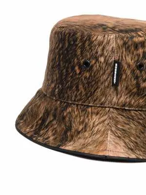 Burberry Fur Print Bucket Hat