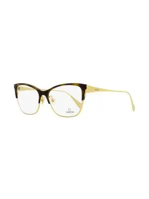 Omega Butterfly-frame Eyeglasses - Brown