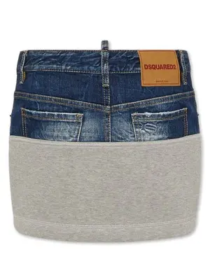 Dsquared2 Contrasting-fabric Mini Skirt